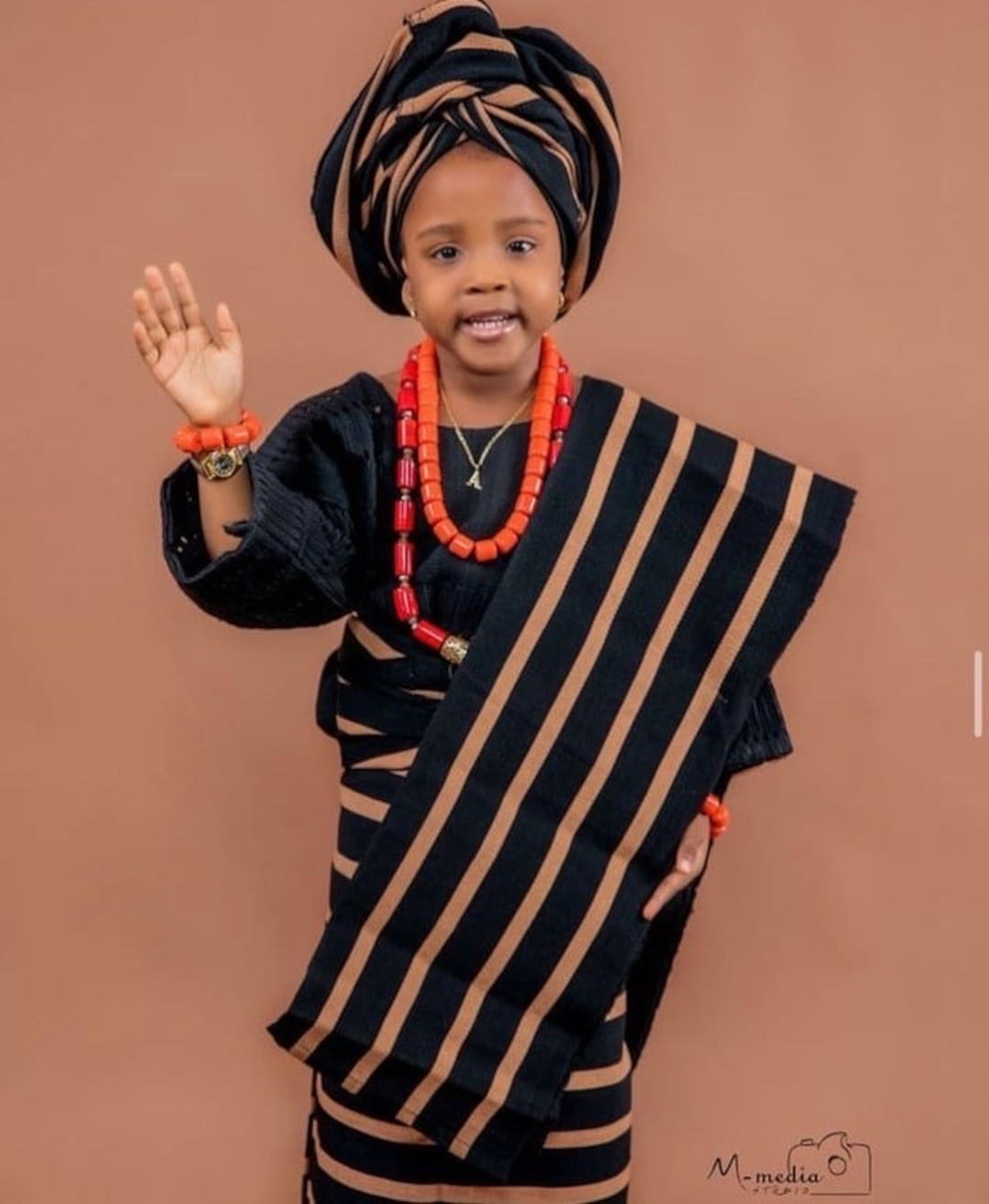 African Traditional Children Aso Oke| Aso Oke for Children | Children ...