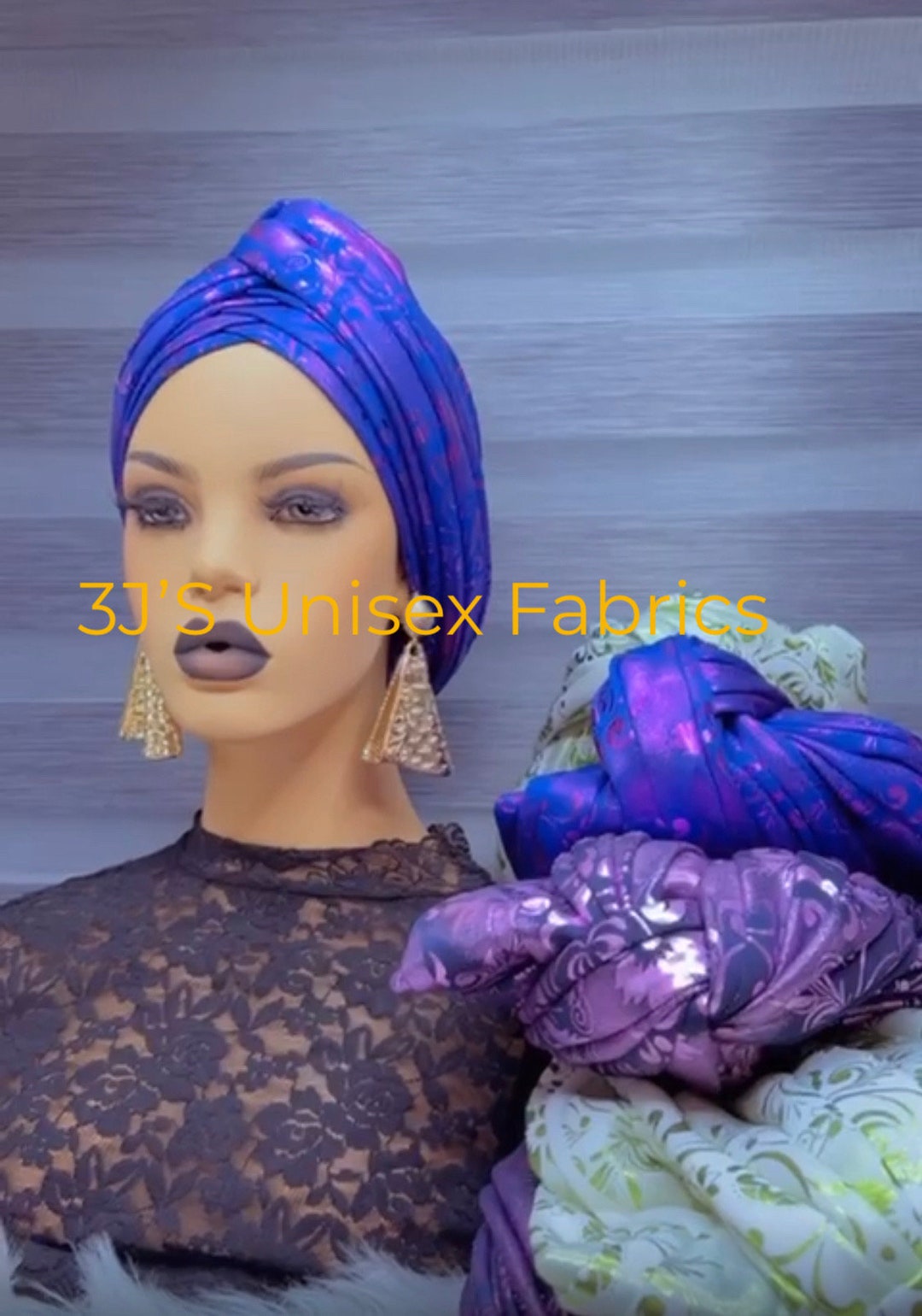 Automated Damask Headwrap , Ready to Wear Turns| Tulle Turban| Prettied ...