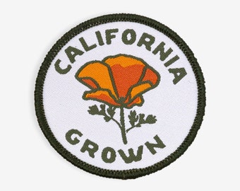 California Iron-on Patch 2.5 State Patch Embroidered Sew-on or Iron-on ...