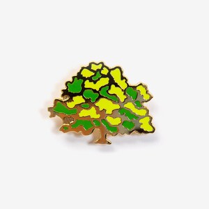 Table Mountain Oak Tree Enamel Pin - Etsy