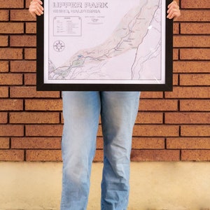 Upper Bidwell Park Map Poster Print - Etsy