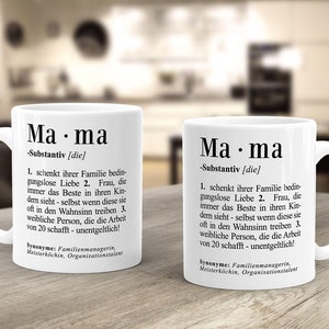 Kaffee-Tasse Mama Definition Dictionary Wörterbuch Duden Geschenk für ...