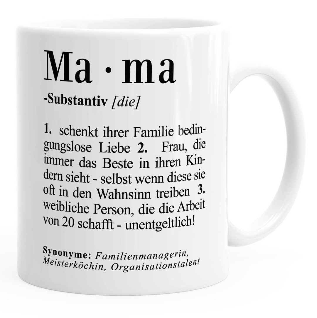 Coffee Mug Mama Definition Dictionary Duden Gift for Mom Mom Moonworks ...