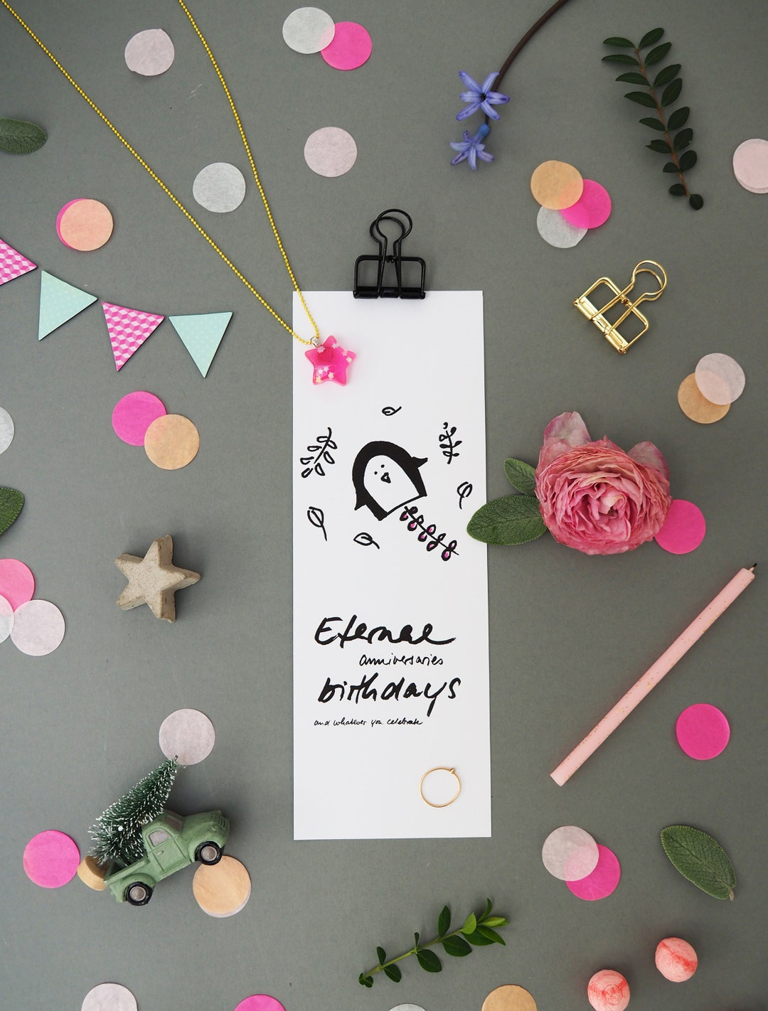 Perpetual Calendar Penguin - Etsy