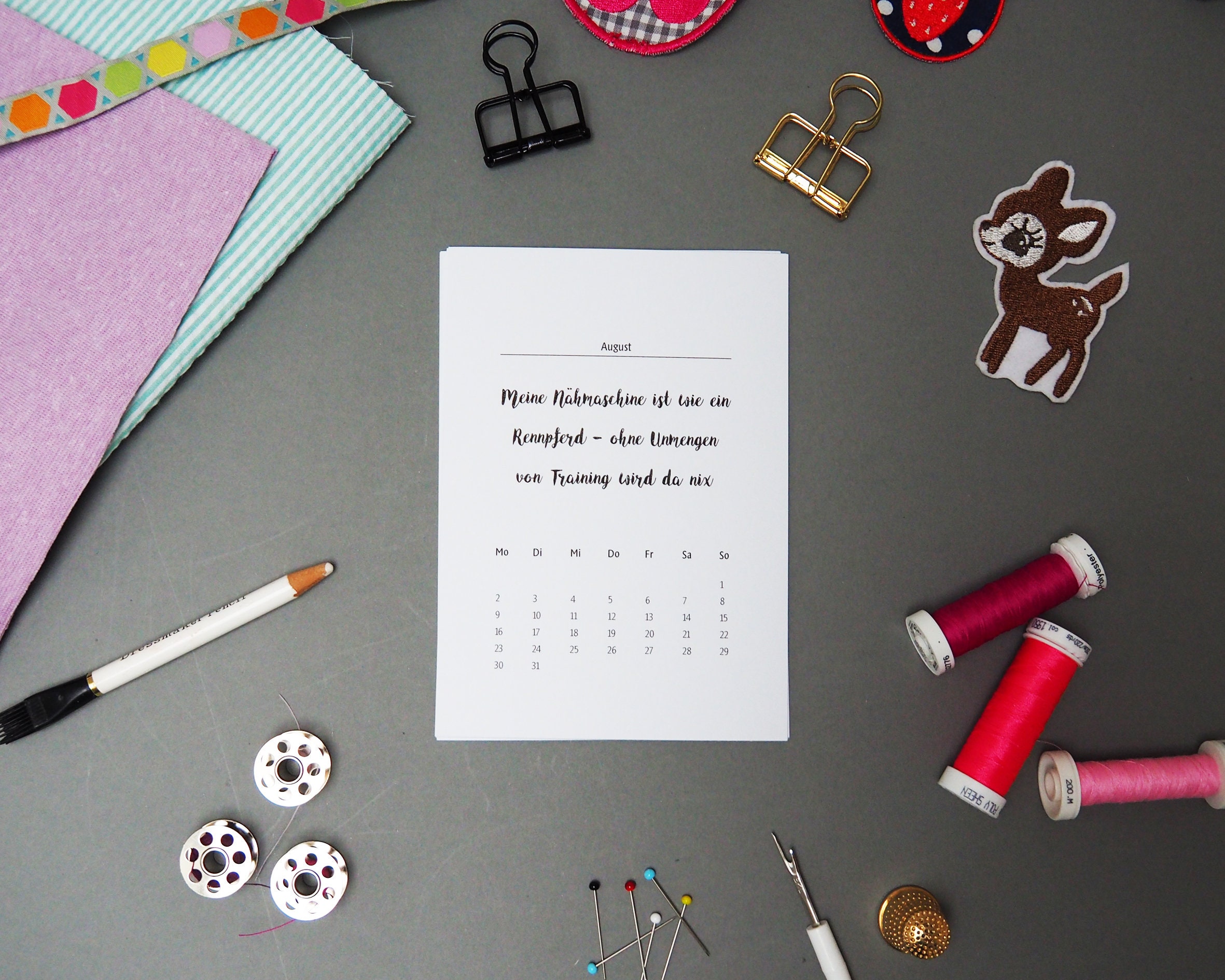 Calendar Sewing 2021 - Etsy