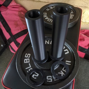 Olympic to Standard Barbell Dumbbell Weight Plate Adapters Sleeves 2in ...