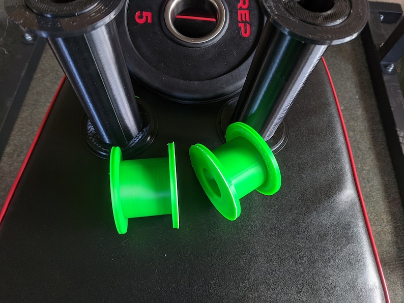 Olympic to Standard Barbell Dumbbell Weight Plate Adapters 2in 50mm 1in ...