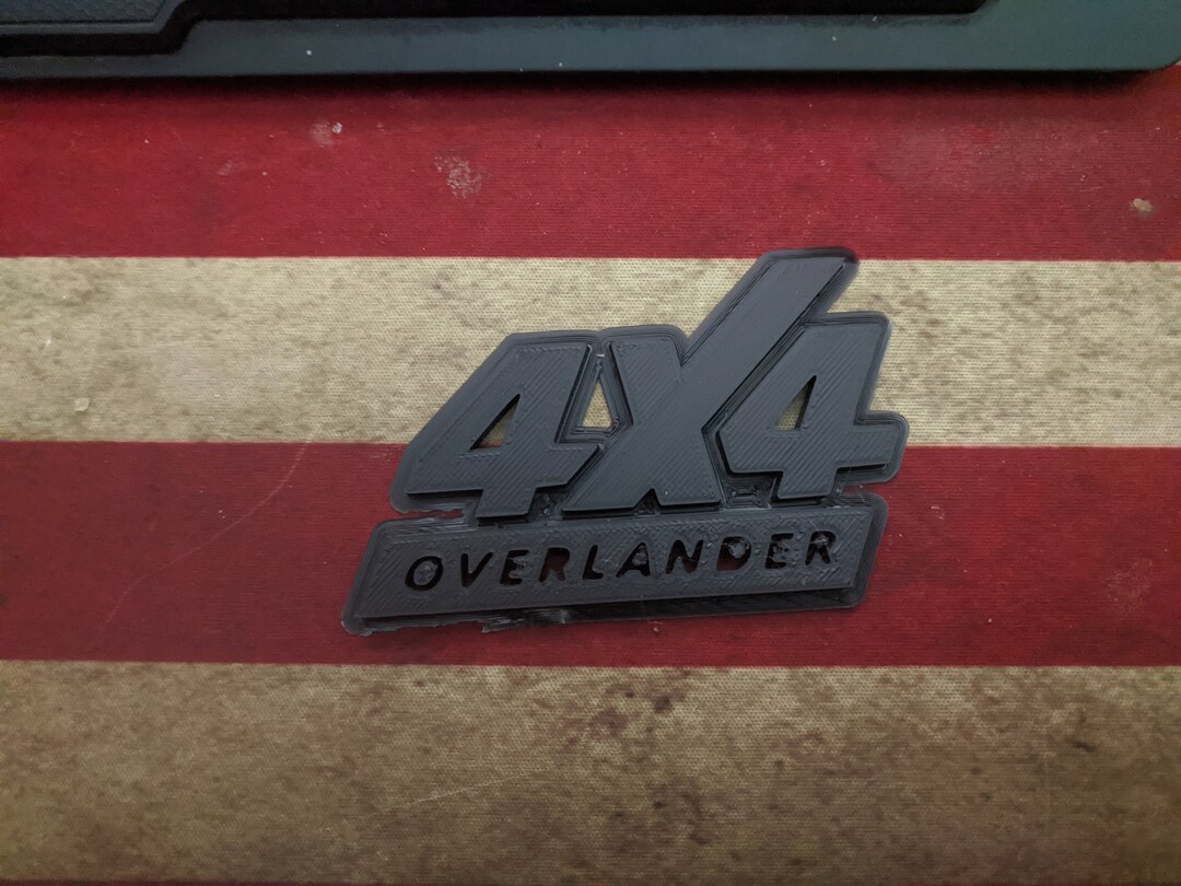 3D Printed Badge Emblem 4X4 Overlander - Etsy