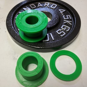 Olympic to Standard Barbell Dumbbell Weight Plate Adapters 2in 50mm 1in ...