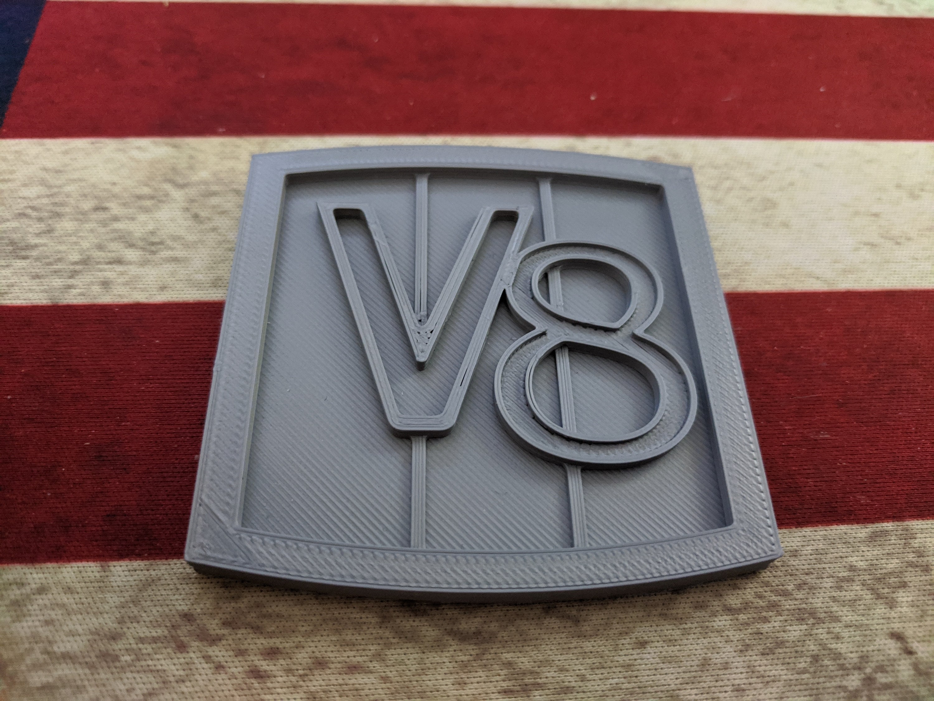 V8 Badge Emblem in Classic Kaiser Jeep Style 1966-1971 3D Printed - Etsy