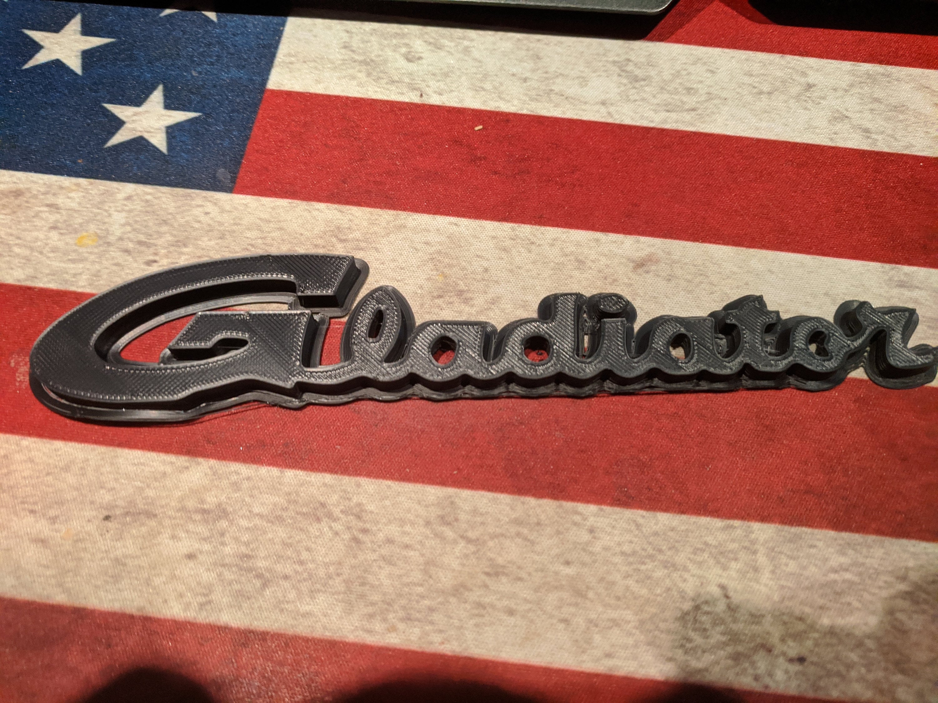 Digital File 3D Printer Badge Emblem Gladiator Script - Etsy