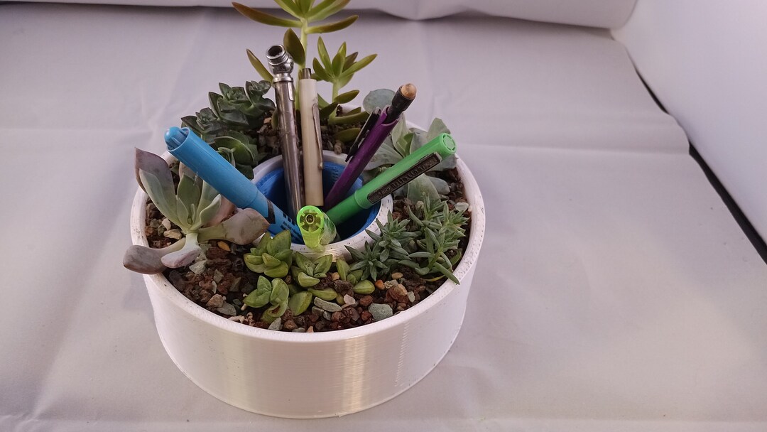 Succulent Pot Planter Large Desk Organizer Multi Planter Custom 3D ...