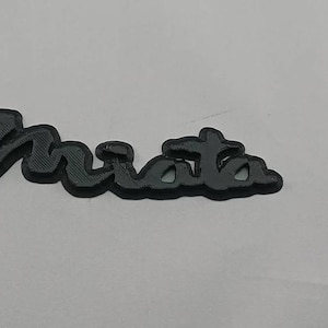 3d Printed Script Emblem Badge for Mazda Miata - Etsy