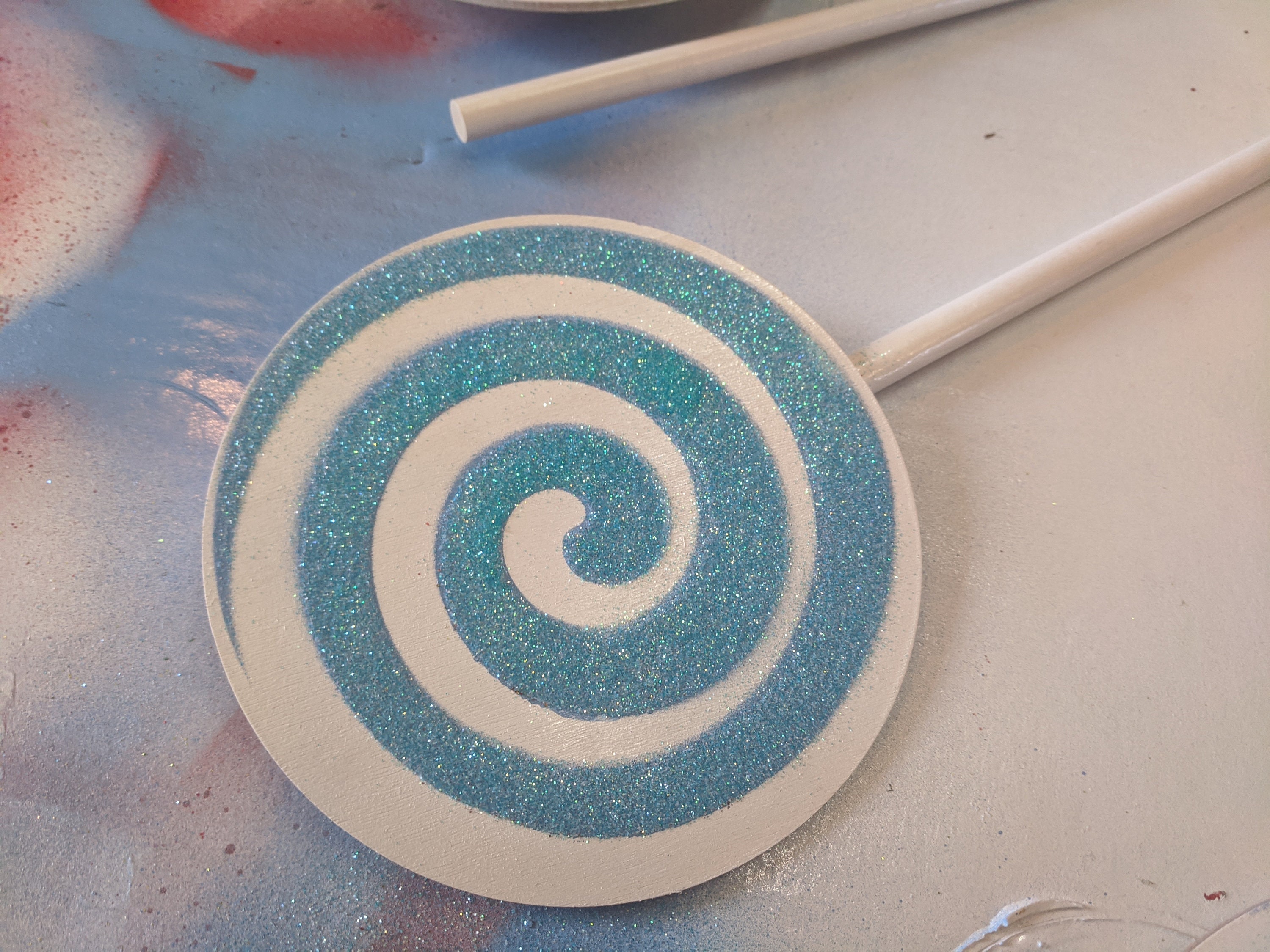 Set of 4 Large Indoor Outdoor Lollipop Peppermint Decorations. - Etsy