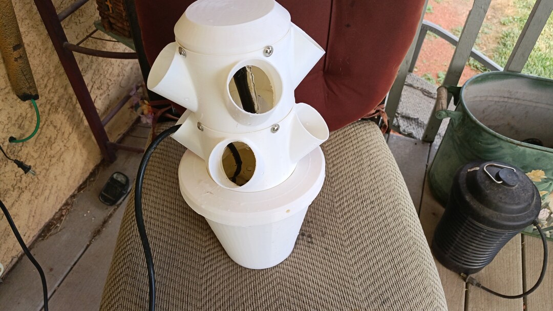 3D Print Files Hydroponics Tower 4in(100mm) Diam 2" Net Pots Modular ...