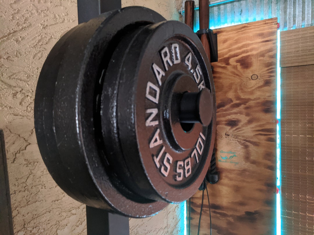 Power Rack and Squat Rack Olympic Weight Plate Storage Pins Change ...