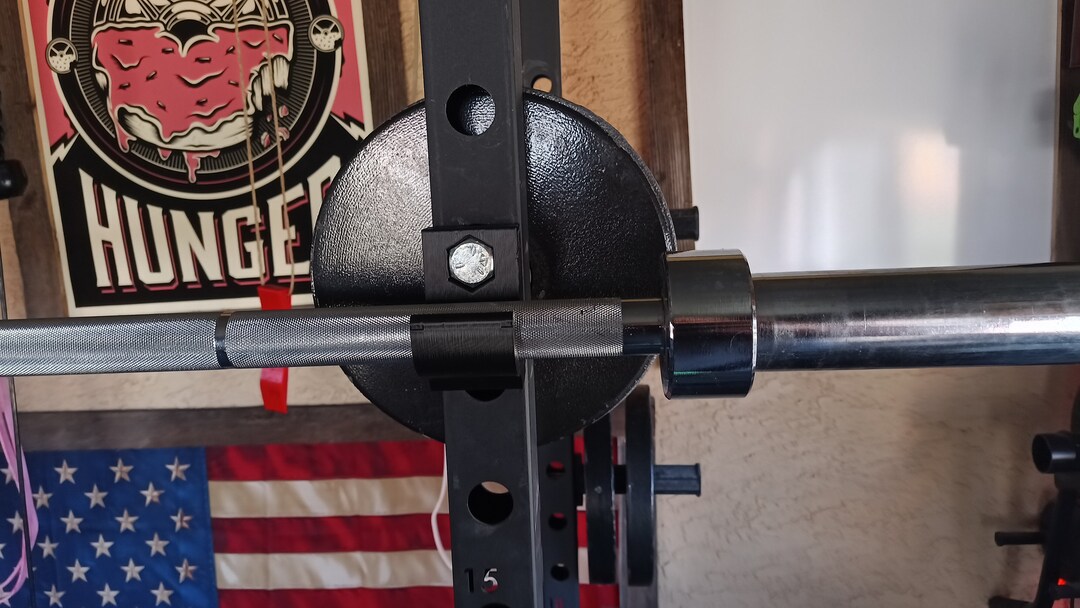 Olympic Standard Barbell Dumbbell AXLE Horizontal Power Rack Mount ...