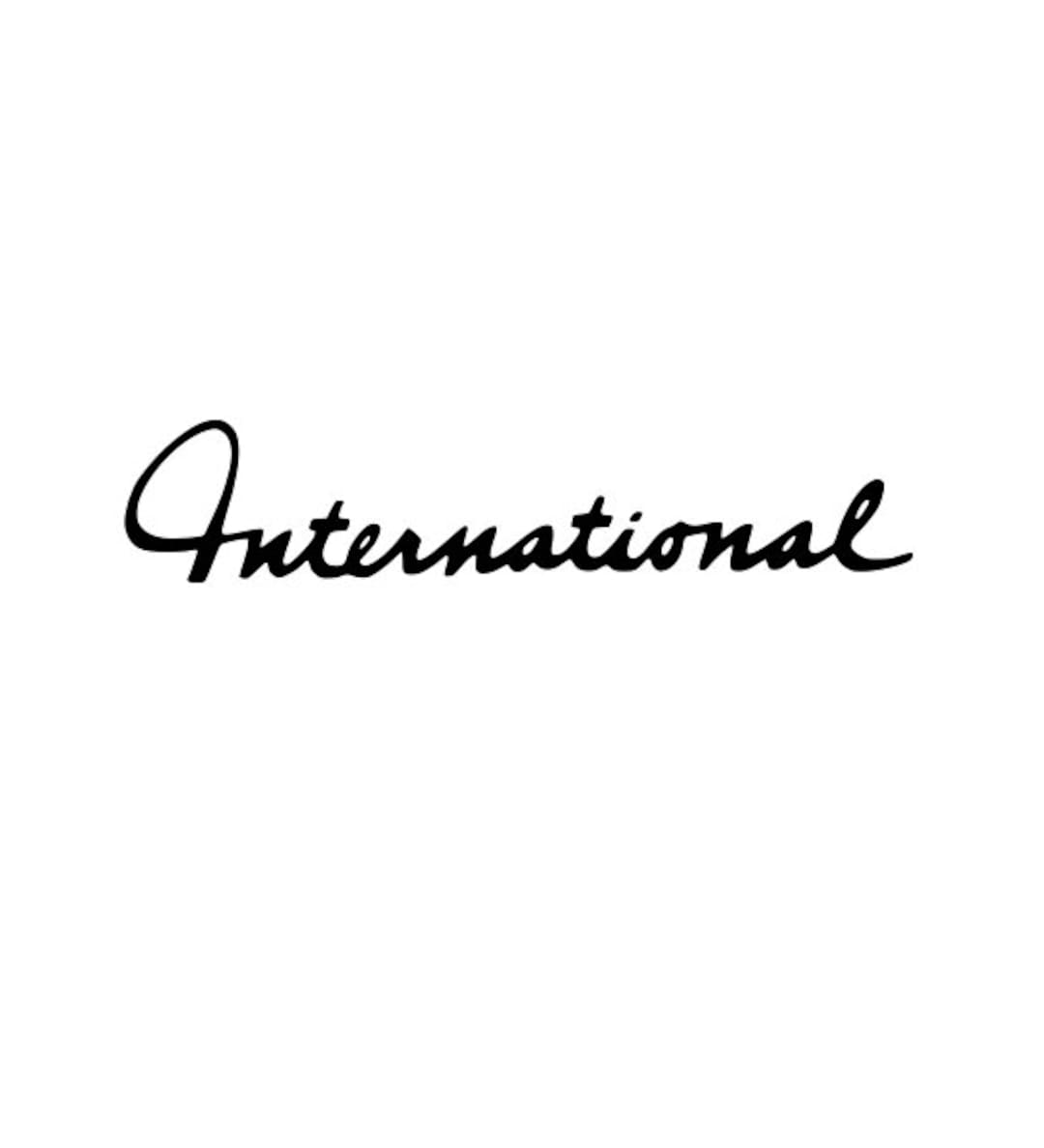 International Script .svg File Classic - Etsy