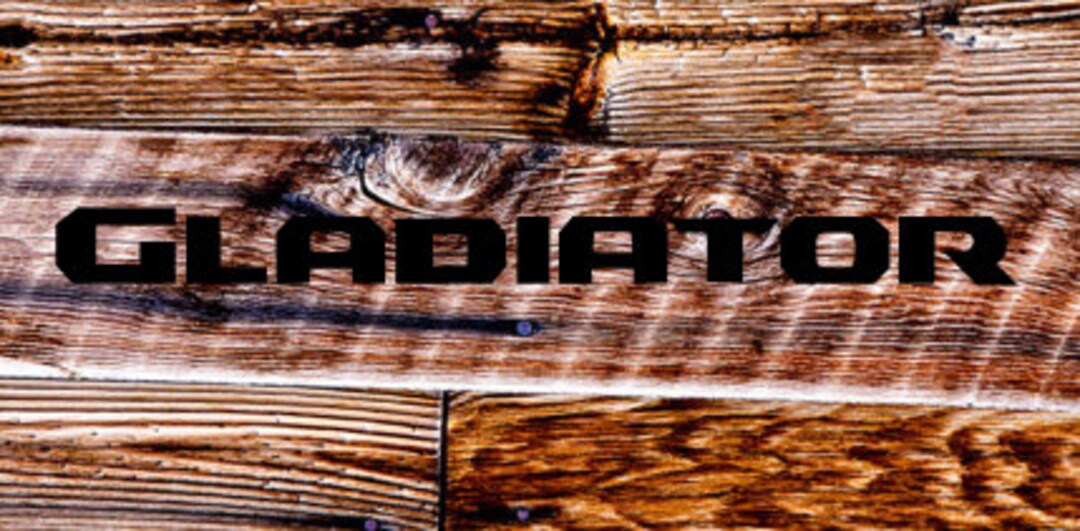 Digital SVG File of Gladiator Script - Etsy