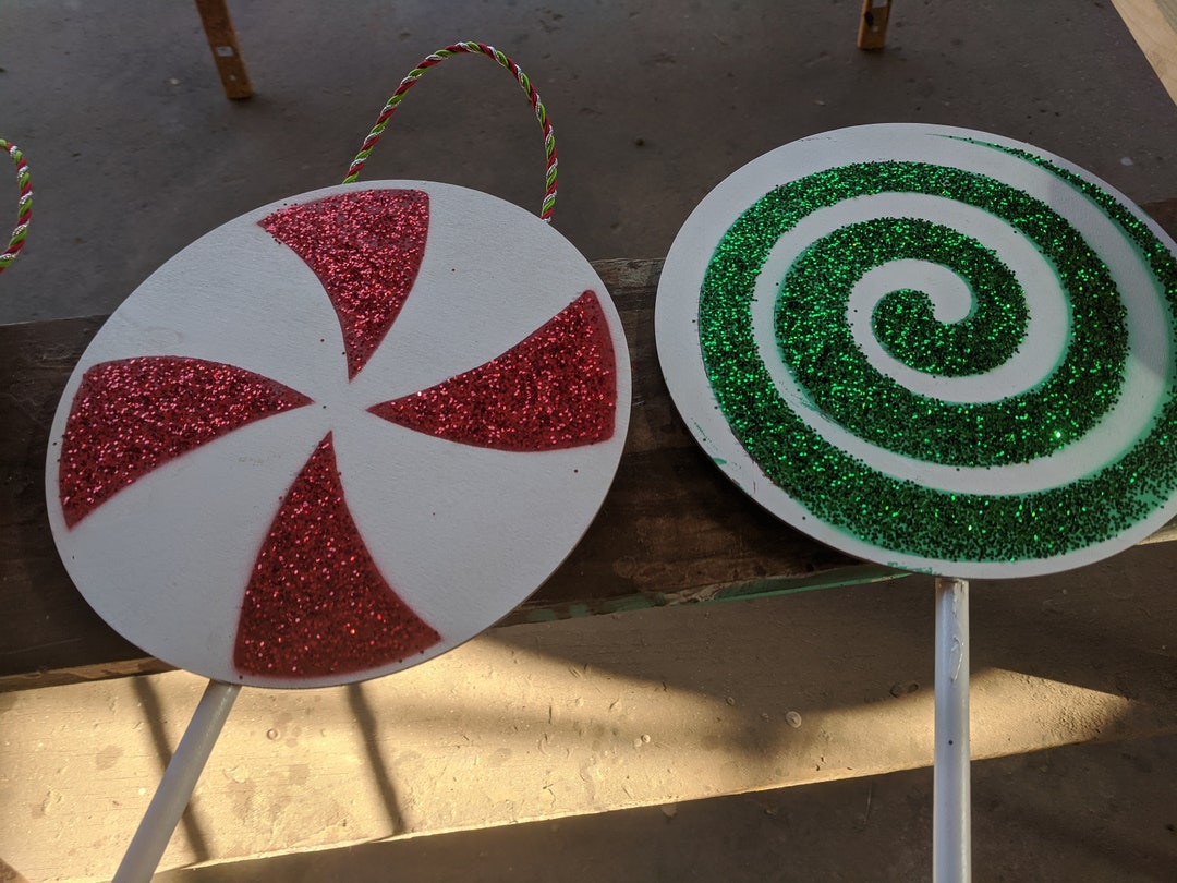 3D Printer Lollipop Peppermint Stencils Digital File Christmas ...