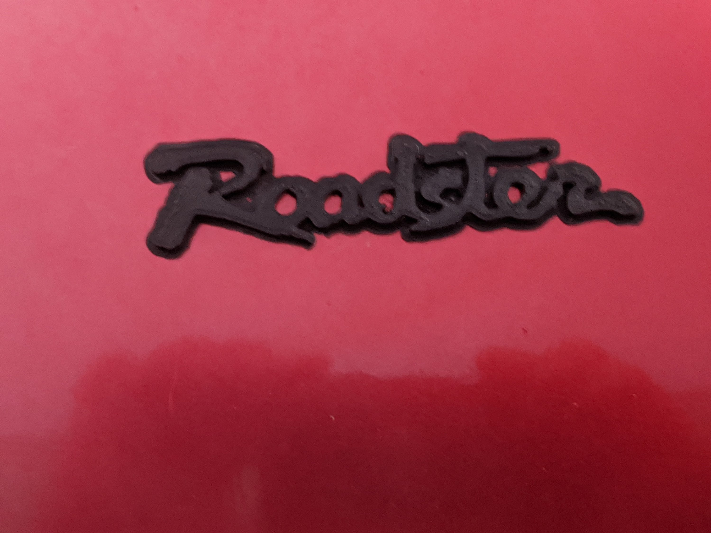 3d Printed Roadster Script Emblem Badge for Mazda Miata Ink - Etsy