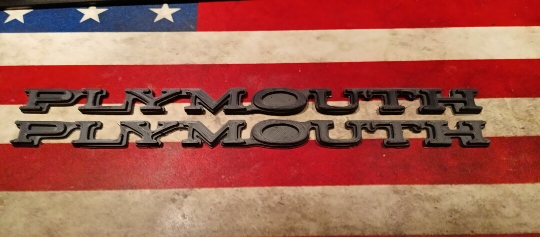 3d Printed Emblem Badge Replacement for Plymouth Trailduster 68-74 A B ...