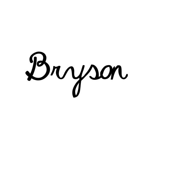 File di script del nome Bryson .svg file | Etsy