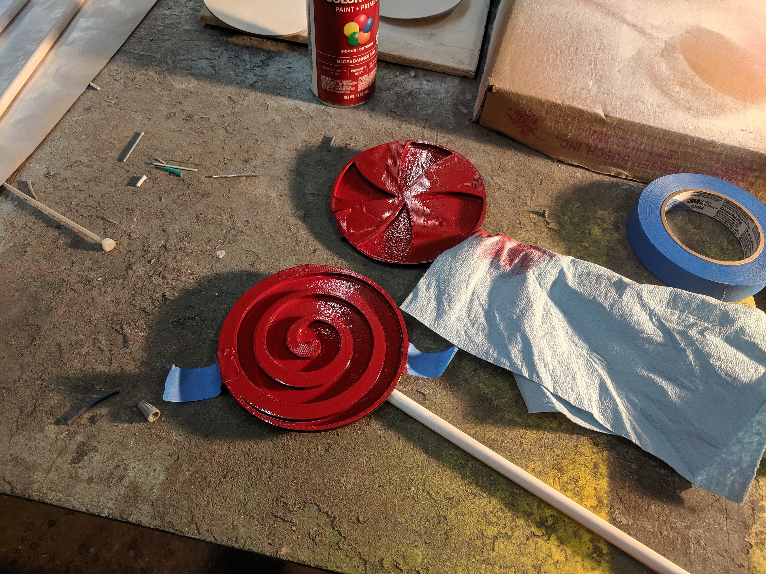 Large Lollipop Stencil 3D Printed Christmas Crafts Peppermint Painting ...