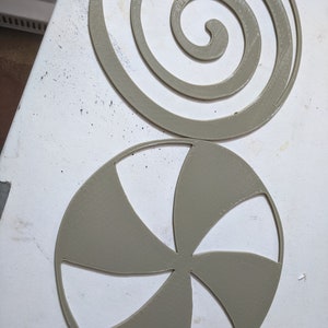 3D Printer Lollipop Peppermint Stencils Digital File Christmas ...