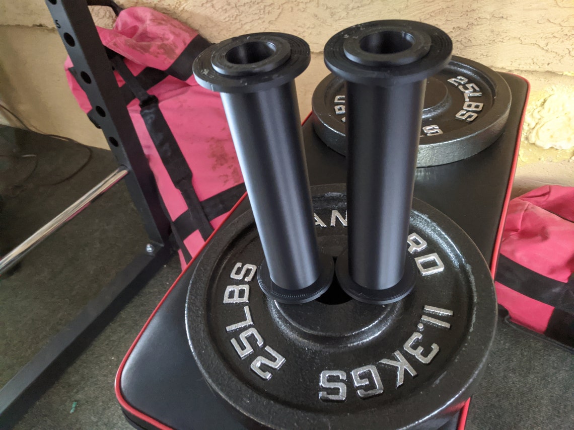 Olympic to Standard Barbell Dumbbell Weight Plate Adapters Sleeves 2in ...