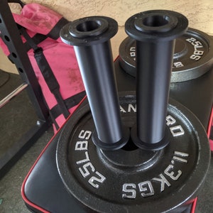 Olympic to Standard Barbell Dumbbell Weight Plate Adapters Sleeves 2in ...