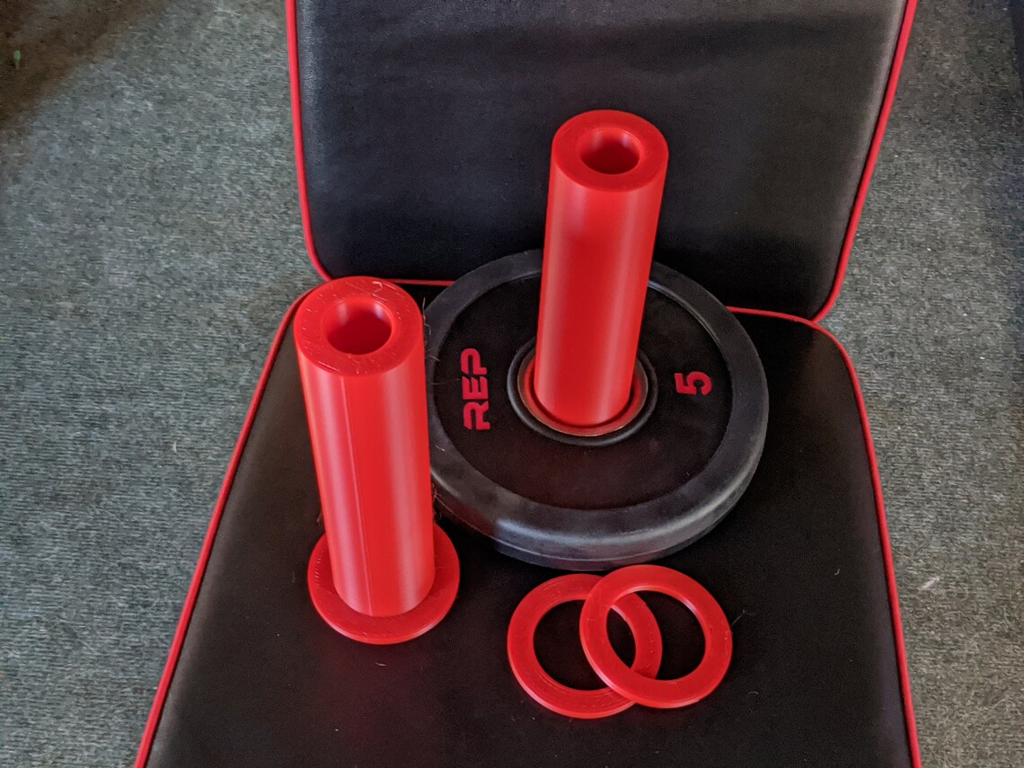 Olympic to Standard Barbell Dumbbell Weight Plate Adapters Sleeves 2in ...