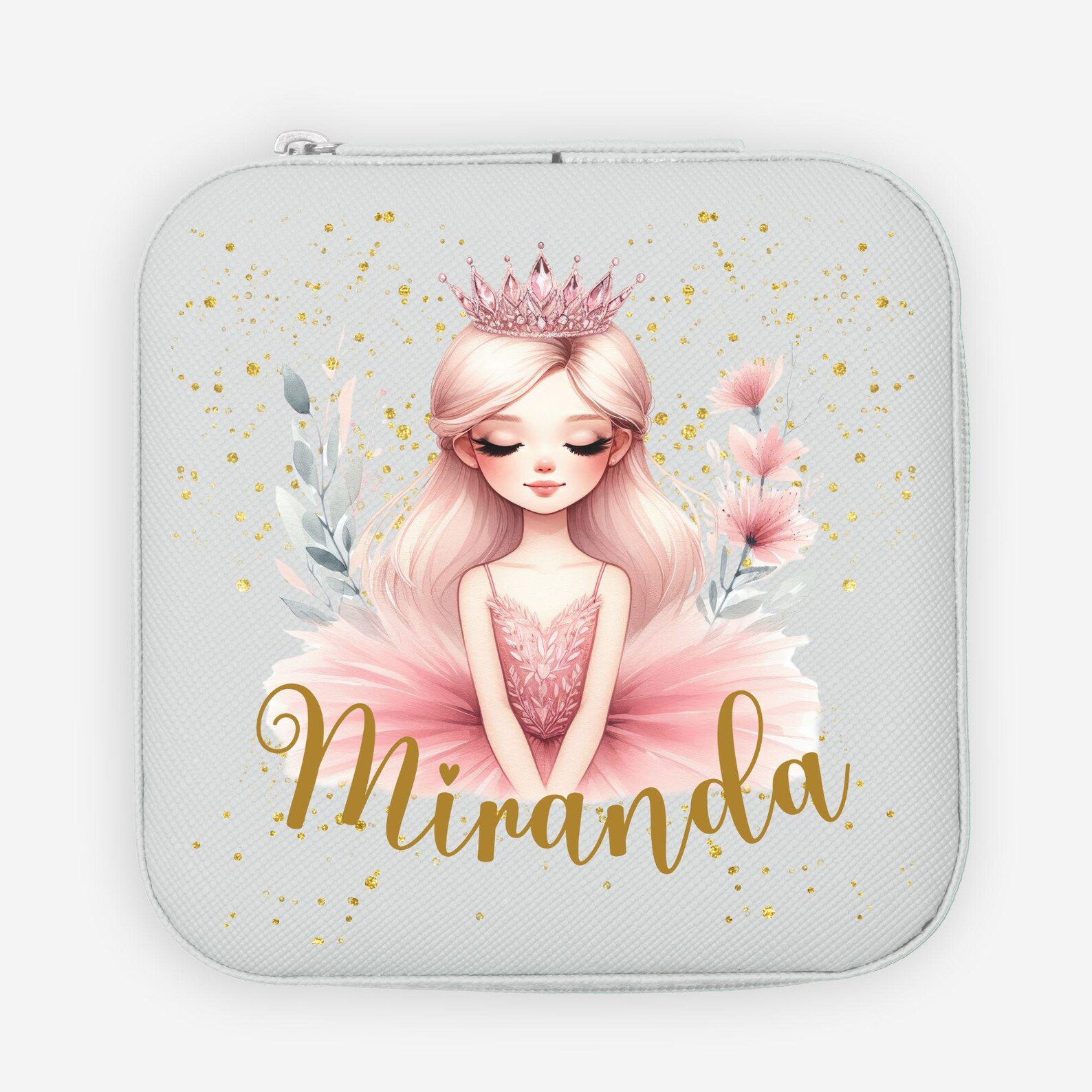 Personalized Ballerina Jewelry Travel Case - Ballet Dancer Small Square ...
