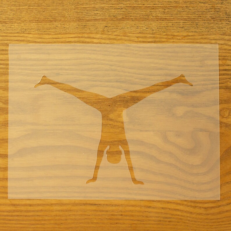 Yoga Pose Wall Stencils A5 Size - Etsy
