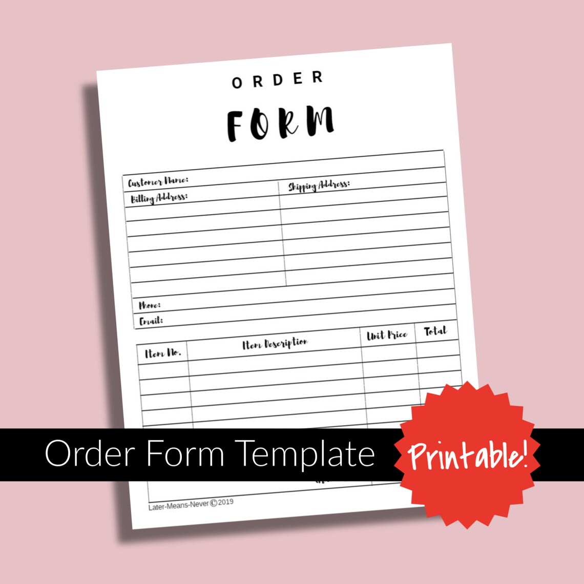 Printable Small Business Planner Blank Forms - Etsy