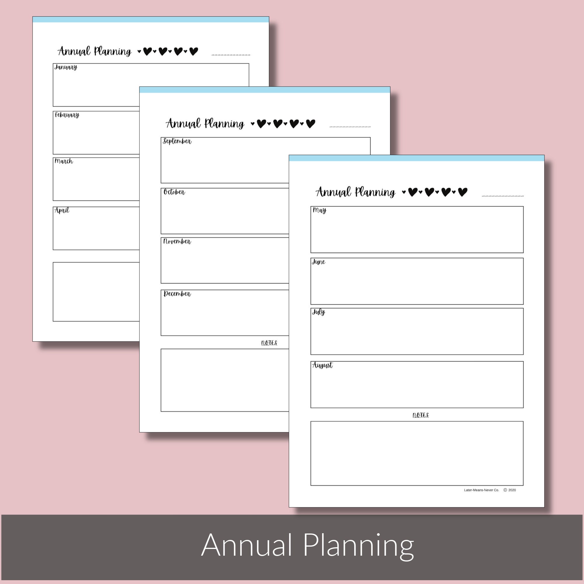 2025-2026 Complete Planner Bundle, Printable Daily Weekly Monthly ...