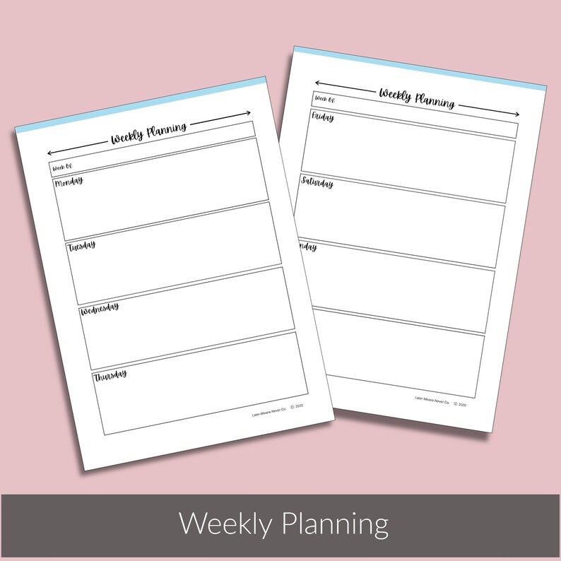 2025-2026 Complete Planner Bundle, Printable Daily Weekly Monthly ...