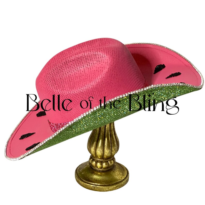 Watermelon Cowgirl Hat, Pool Party Hat, Music Festival, Watermelon ...
