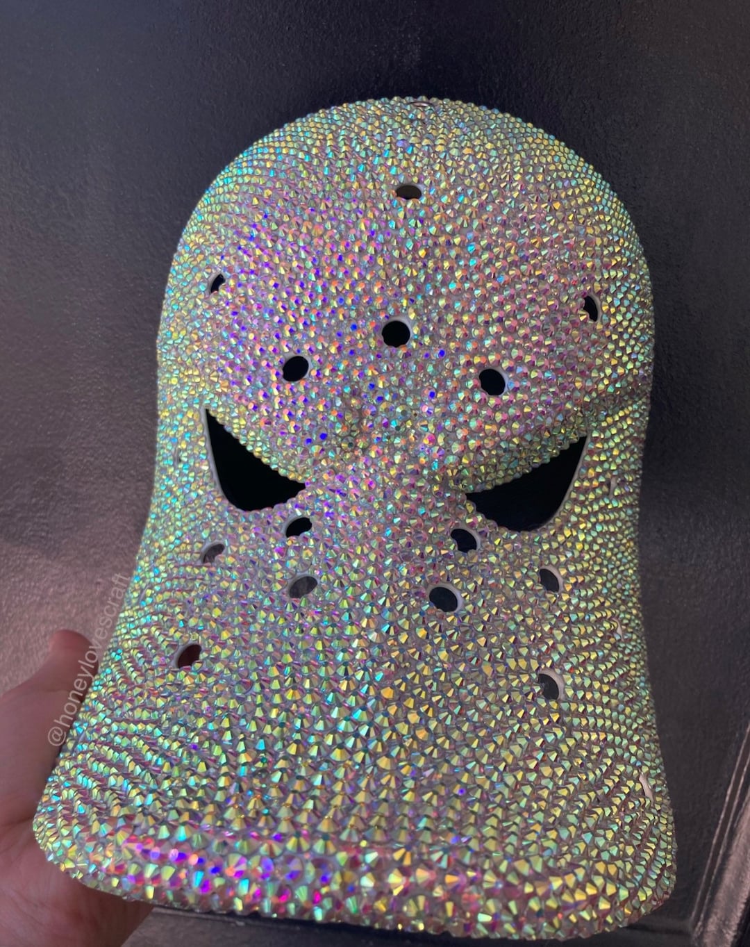 Anaheim Ducks Bedazzled Bling Mask Wild Wing Hockey, Halloween, Hockey ...