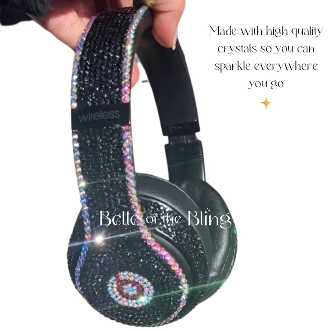 BLING BEATS Custom Rhinestone Beats by Dre| Custom Bling Headphones| DJ ...