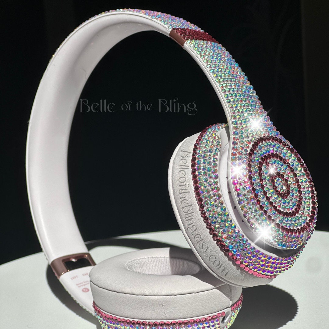 BLING BEATS Custom Rhinestone Beats by Dre| Custom Bling Headphones| DJ ...