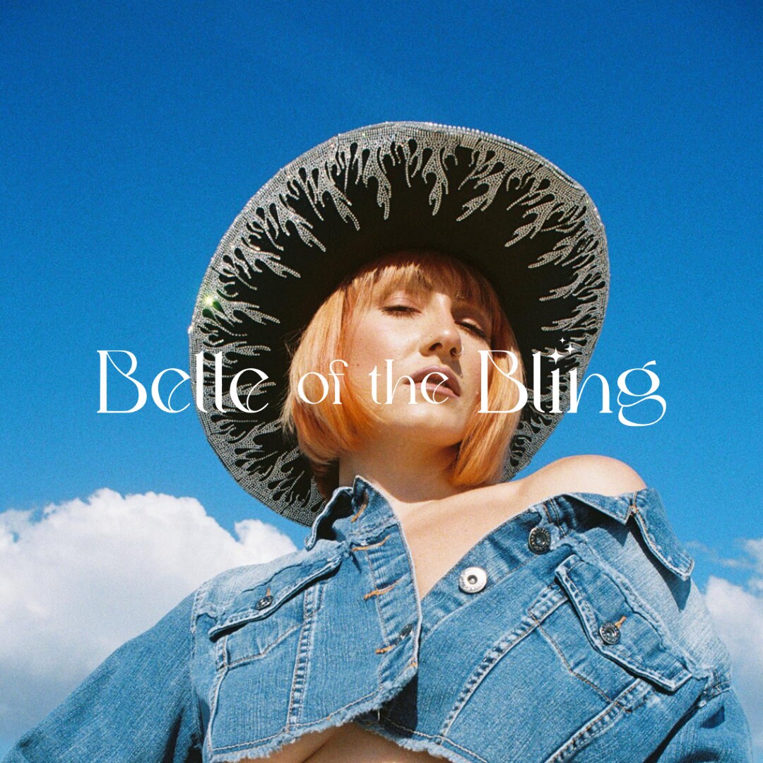 Flame Cowgirl Hat, Rockstar Cowgirl, Fire Cowboy Hat, Bachelorette ...