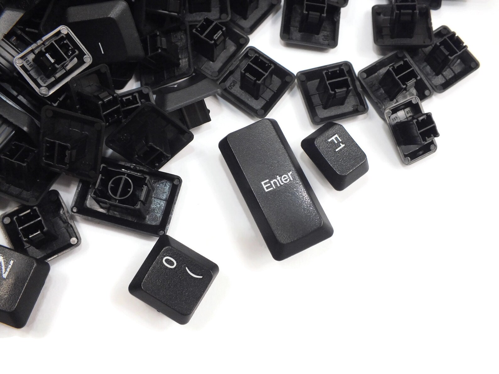 Keyboard Keys Black Raised Base for Crafting - Etsy