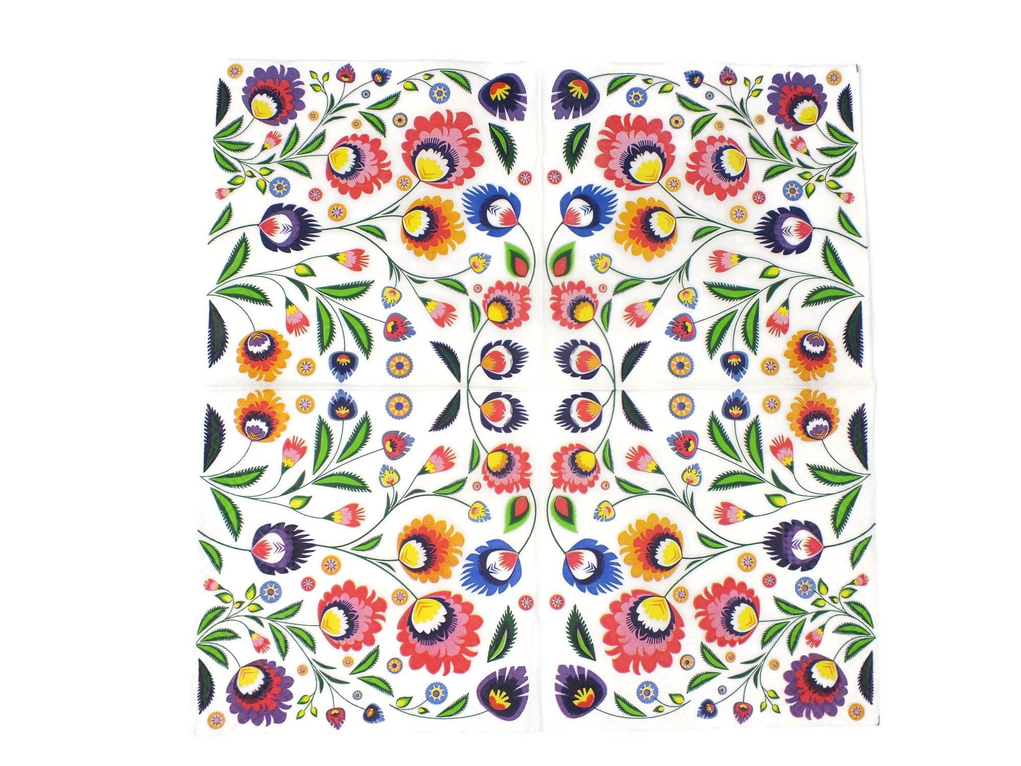 PAW Paper Napkin polish Folk Serviette for - Etsy UK