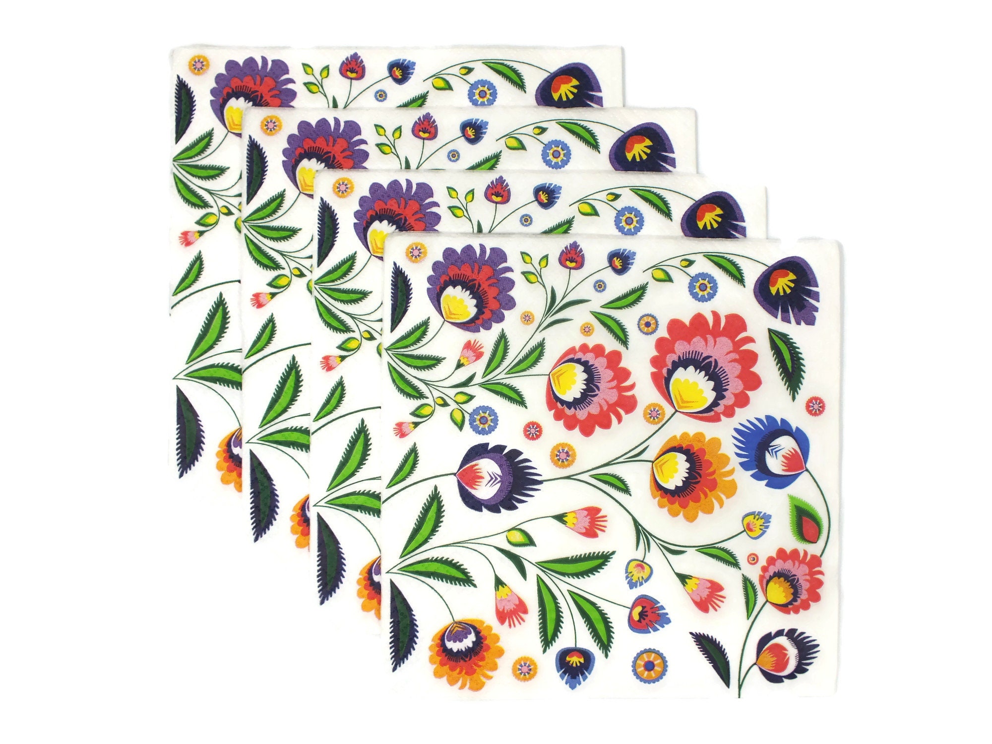 PAW Paper Napkin polish Folk Serviette for - Etsy UK