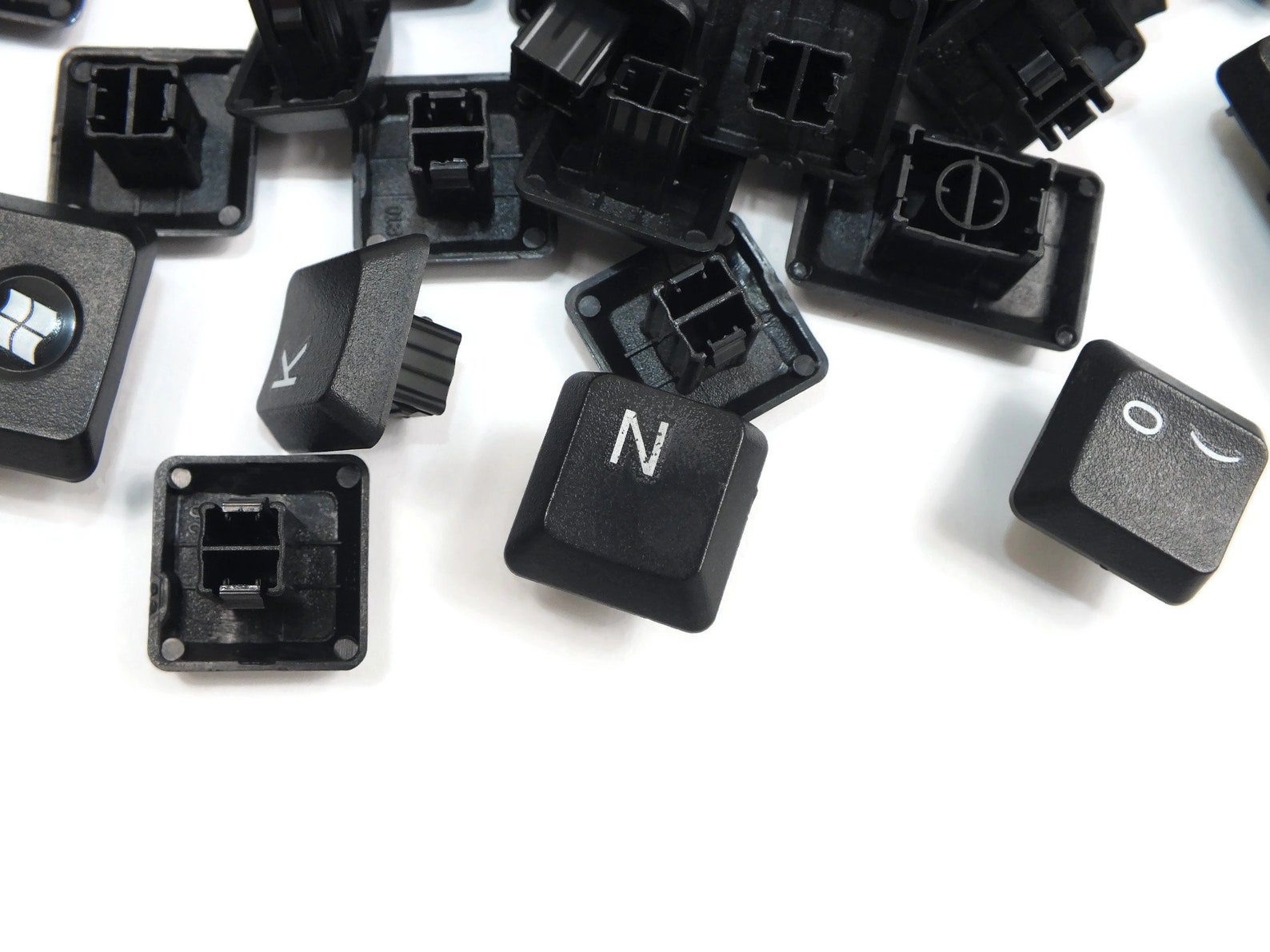 Keyboard Keys Black Raised Base for Crafting - Etsy
