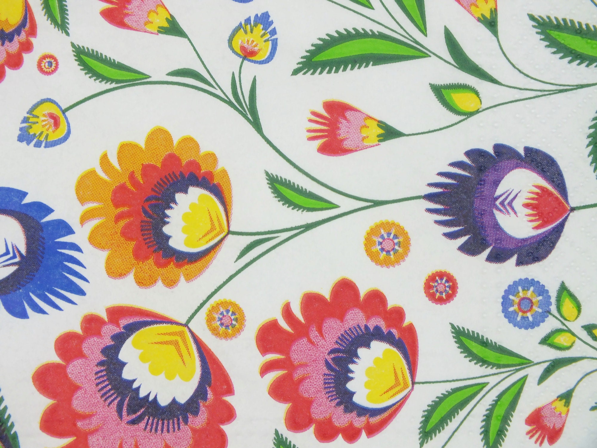 PAW Paper Napkin polish Folk Serviette for - Etsy UK