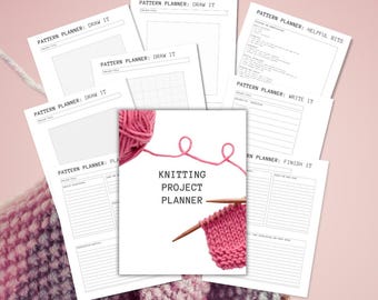 Digital Knitting Project Planner Tracker Minimalist Design - Etsy
