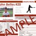Baseball Athletic Profile Deluxe Template the Crimson - Etsy