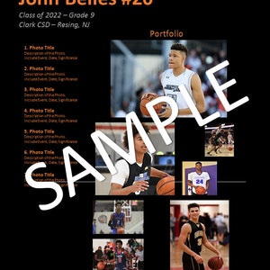 Basketball - Athletic Profile Deluxe Template Dark Style | Powerpoint ...